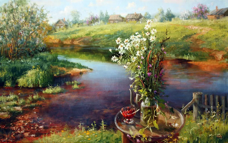 Vladimir Zhdanov, 1959 | Siberian landscape painter | Tutt'Art ...